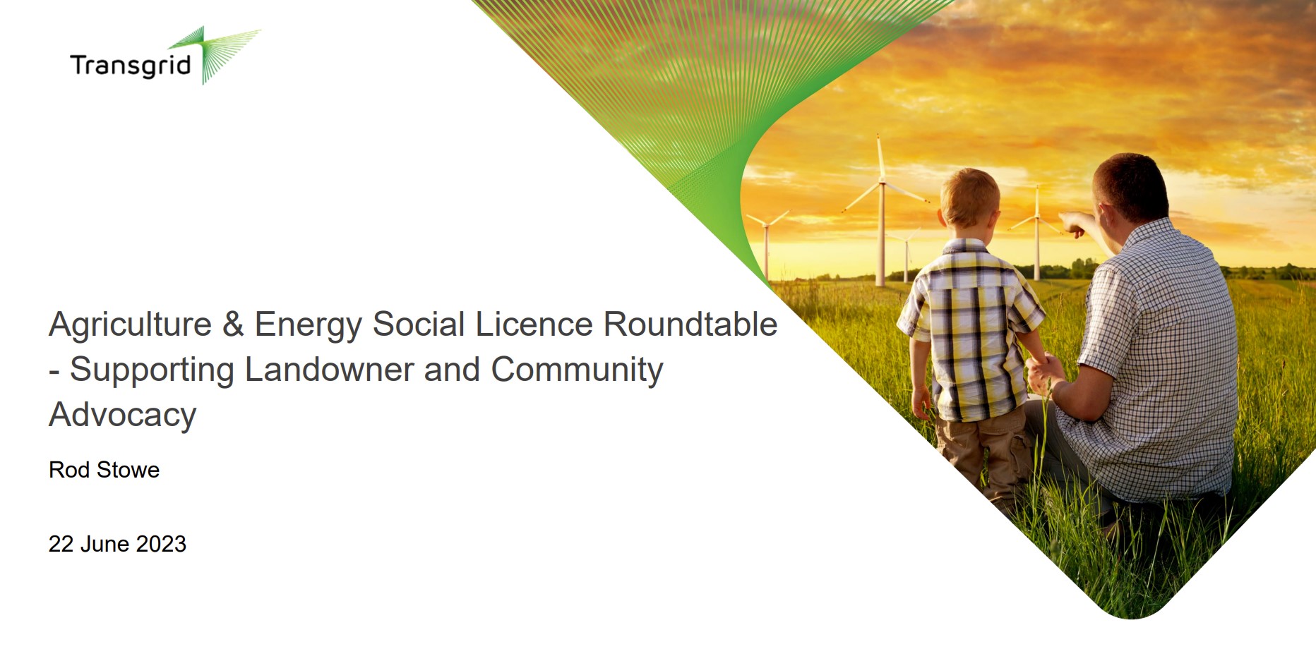 Ag + Energy Social Licence Roundtable - The Energy Charter